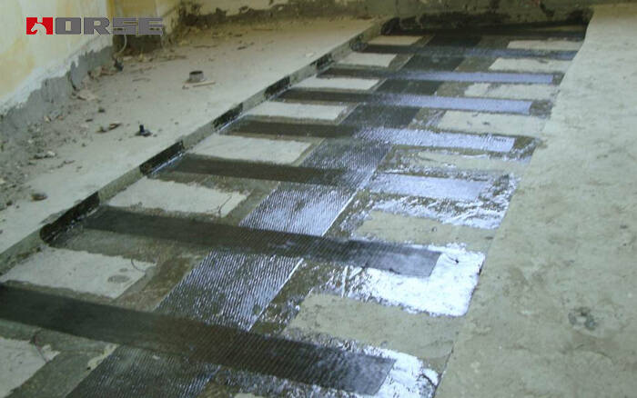 Carbon fiber strengthening and rebuilding the slab of Tianlun paper mill